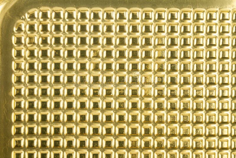 Golden Plastic Packaging Food Tray Texture Stock Photo - Image of ...
