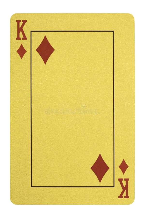 Golden Playing Cards, King of Diamonds Stock Photo - Image of blackjack ...
