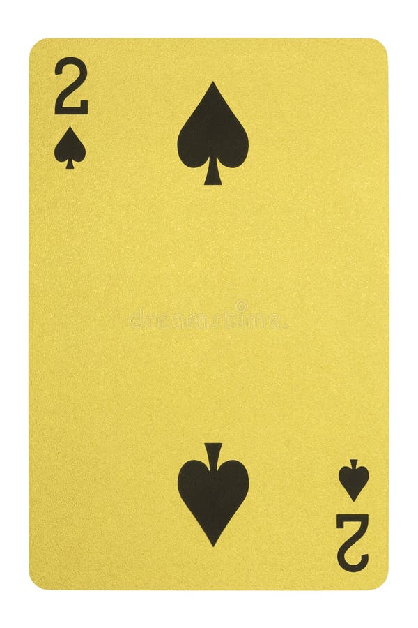 Golden Playing Cards, Five of Spades Stock Photo - Image of gambling ...