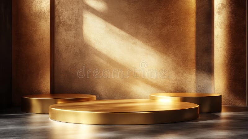 Golden Podium Display for Products Generated Using AI. Stock ... Golden Podium Display for Products Generated Using AI. Stock ...