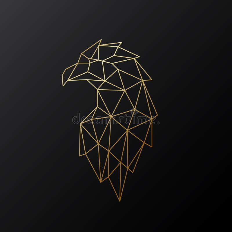 Geometric Polygon Eagle Stock Illustrations – 291 Geometric Polygon ...