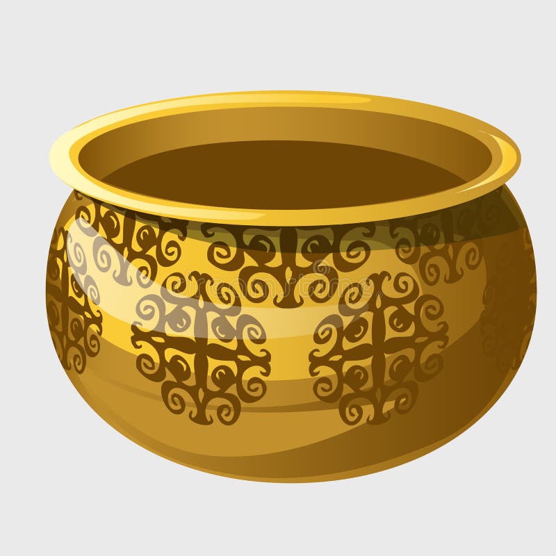 Empty Golden Pot Stock Illustrations – 455 Empty Golden Pot Stock ...