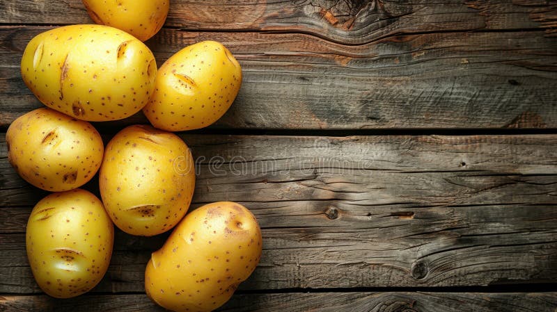 Golden Potato Background . Fresh Washed Potatoes Stock Photo - Image of ...