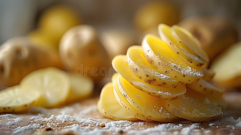 Golden Potato Background . Fresh Washed Potatoes Stock Photo - Image of ...