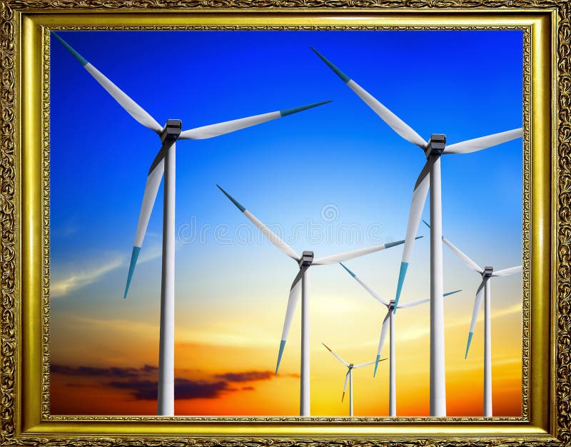 Golden Power Frame stock image. Image of orange, golden - 266495307