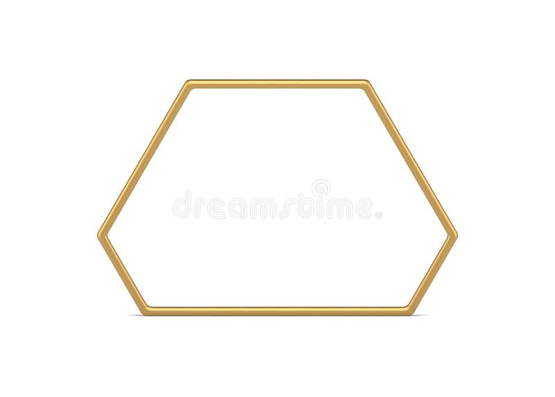 Golden Premium Angular Border Construction Basic Foundation Geometric ...