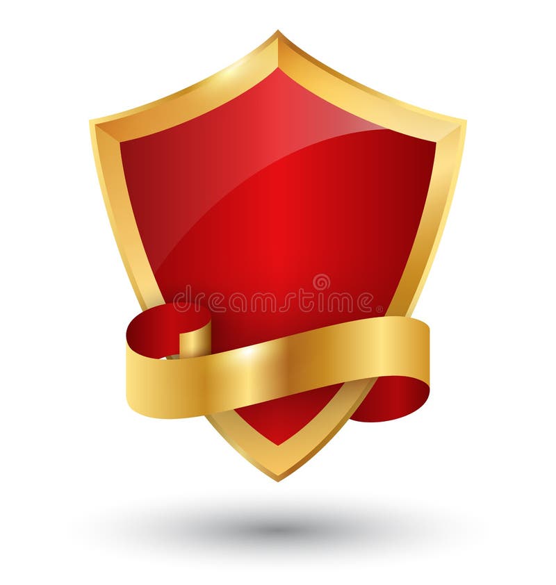 Golden Premium Quality Red Best Label Space for Text Isolated on Stock ...