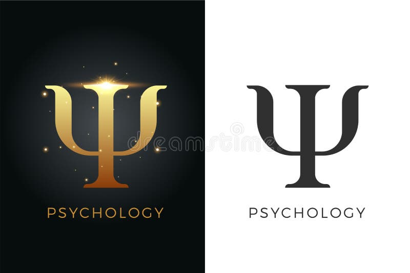The Golden Psych Symbol. Isolated Vector Illustration Stock ...