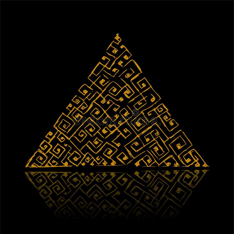 Golden Pyramid Design Stock Illustrations – 3,925 Golden Pyramid Design ...