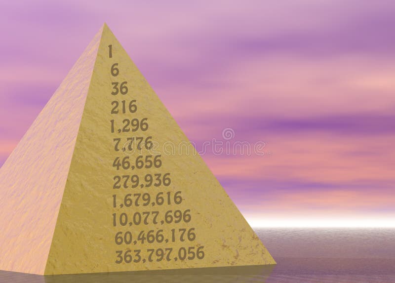 Golden pyramid stock vector. Illustration of gold, money - 33726236