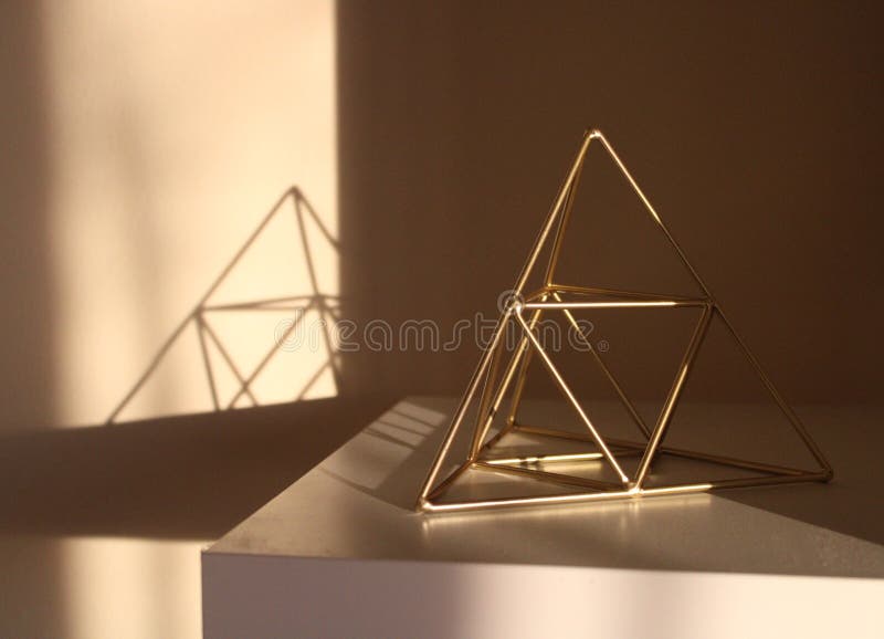 A golden pyramid stock image. Image of math, mathematics - 137742875