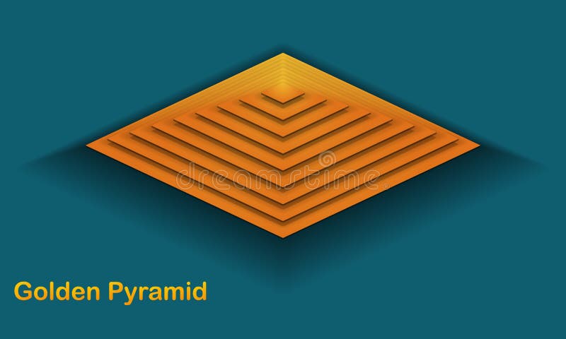 Pyramid with Shadow Logo Minimalistic Stock Vector - Illustration of ...