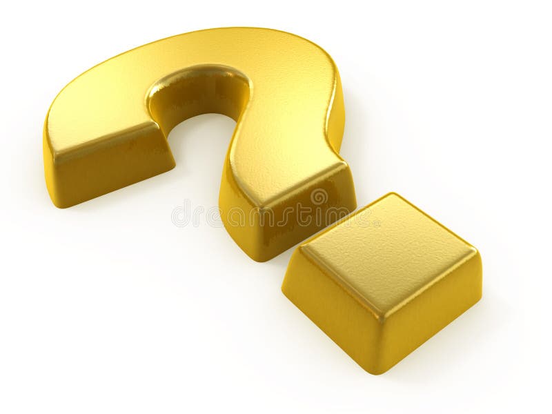 Golden question marks stock vector. Illustration of gradient - 30906824