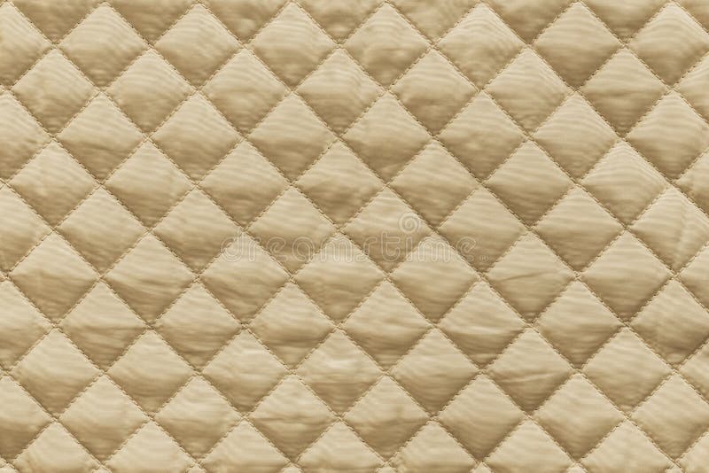 Golden Quilted Fabric with Grained Texture Stock Image - Image of ...