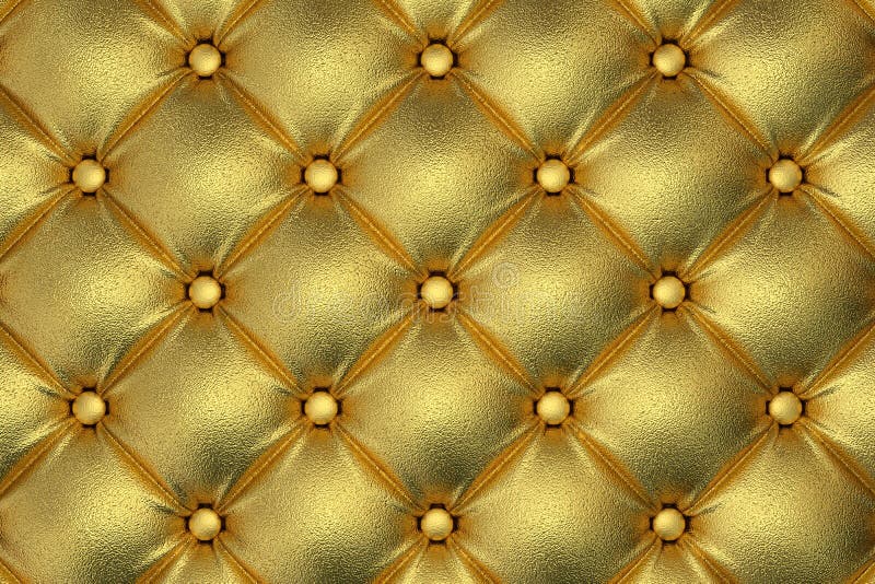 Golden Quilted Leather Pattern Stock Illustration - Illustration of ...
