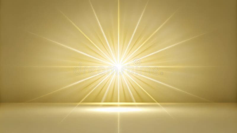 Golden Radiance Abstract Background with Sunburst Effect and Subtle ...