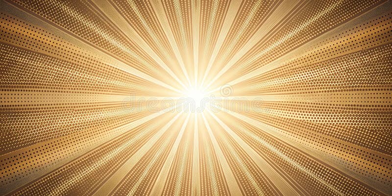 Golden Radiance Abstract Burst of Light and Dots Design. Generative AI ...
