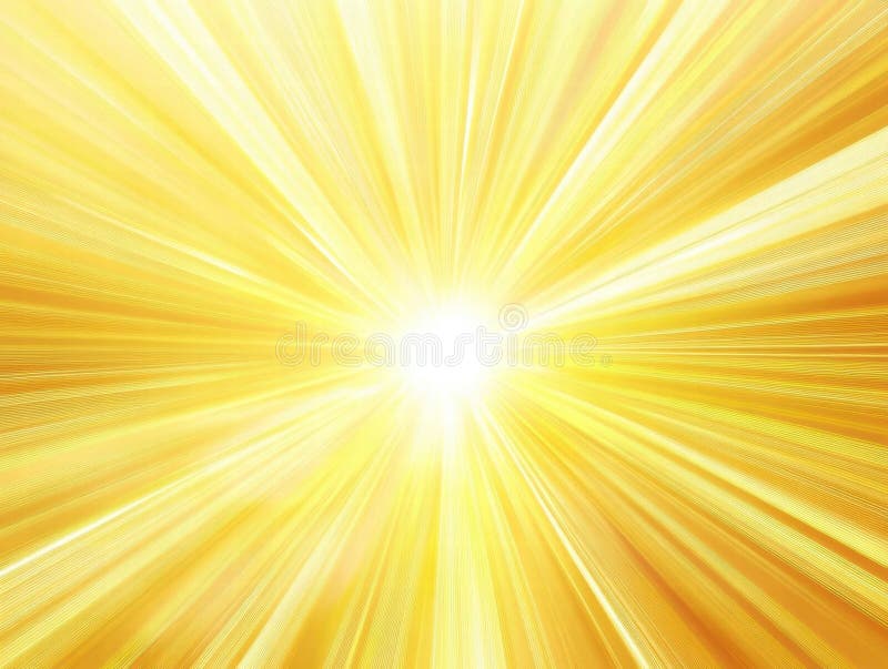 Golden Radiance, a Sunburst of Light Stock Illustration - Illustration ...