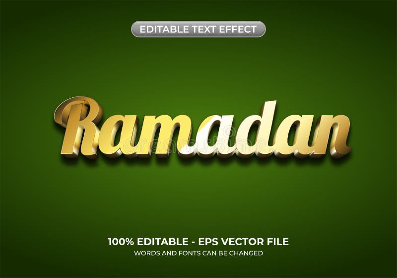 Realistic Glossy 3d Text Effect. Editable Shiny Gradient Text Effect ...