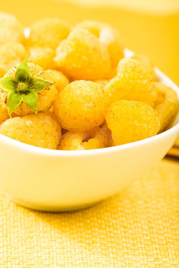 Golden Raspberries stock photo. Image of yellow, healthy - 11184810
