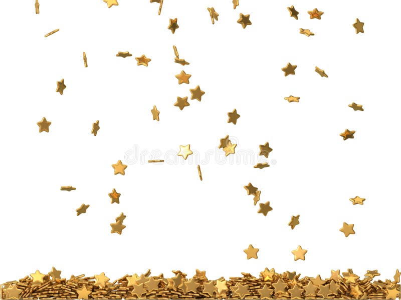 Golden rating stars rain stock illustration. Illustration of market ...