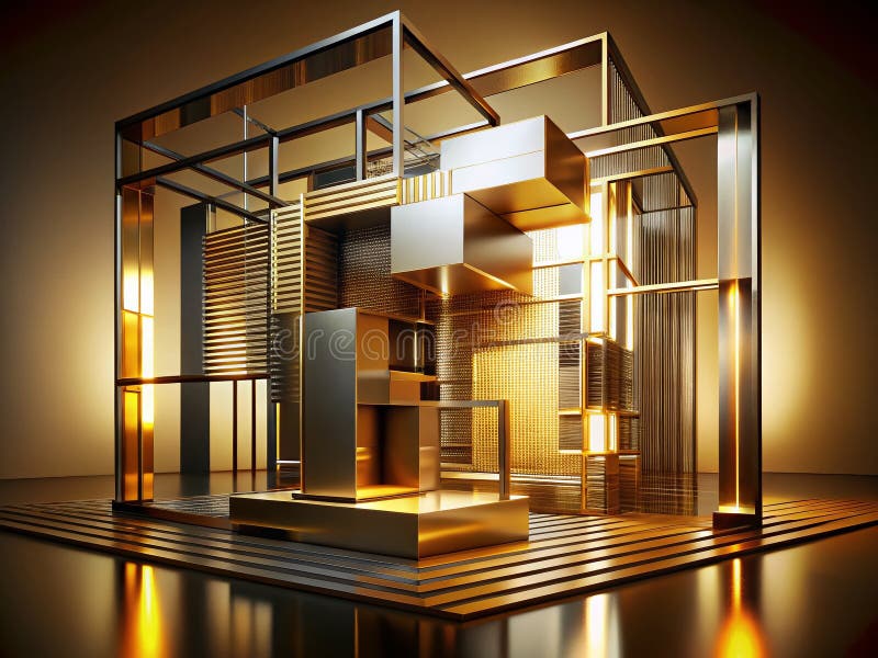 Golden Ratio Architecture a 3D Rendered Exploration of Geometric ...
