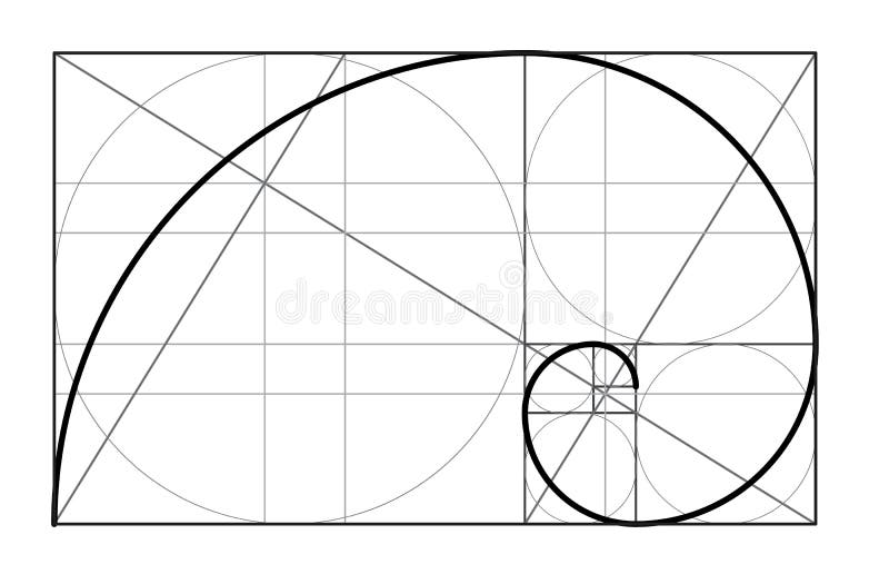Golden Ratio. Cover Template. Stock Vector - Illustration of formula ...