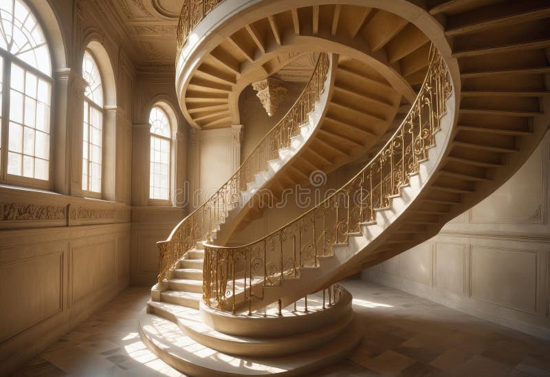 The Golden Ratio in Four-Dimensional Staircases Stock Illustration ...