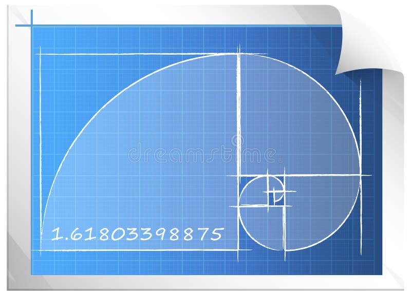 Golden Ratio - Illustration Stock Vector - Illustration of blueprint ...