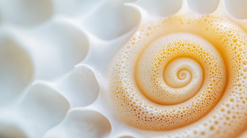 Golden Ratio Shell Spiral - Natural Fibonacci Pattern Close-up Stock ...