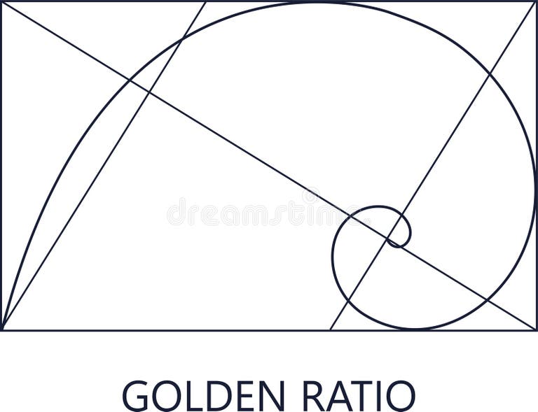 Golden Ratio Templates. Vector Stock Illustration - Illustration of ...