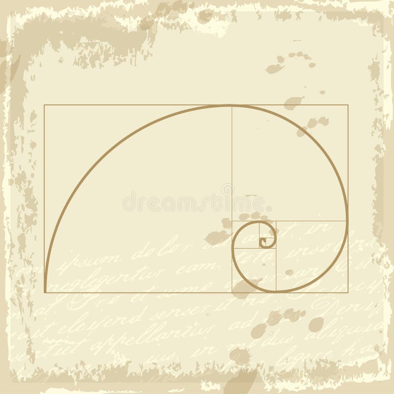 Golden ration stock vector. Illustration of design, scheme - 98078306