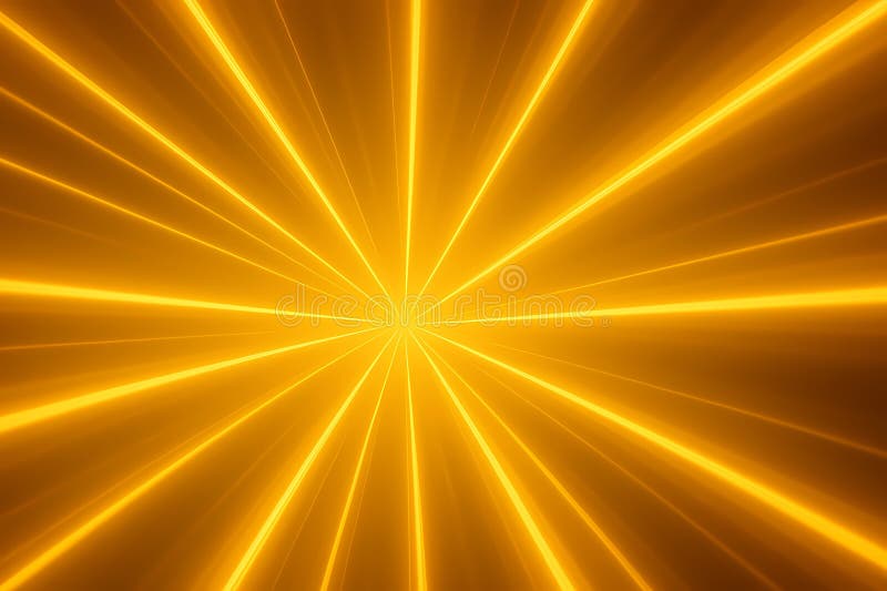 "Vibrant and Energetic Golden Radiating Background. Stock Illustration ...