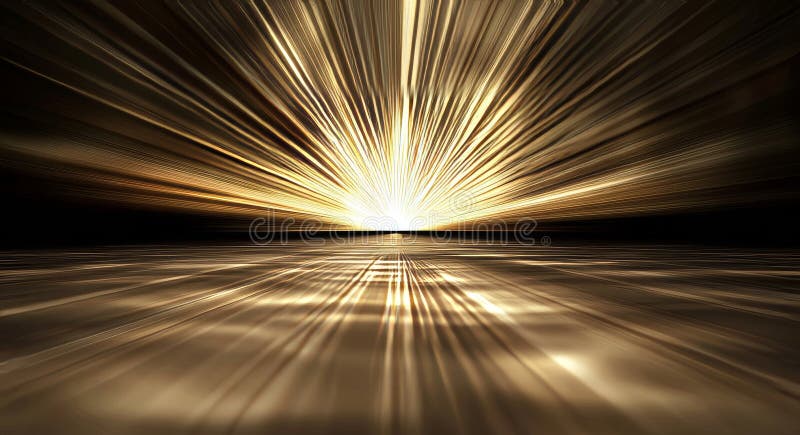 Golden Rays Light Up the Stage, Creating a Striking Contrast with the ...