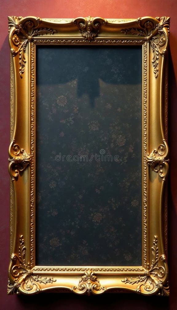 Golden Rectangular Frame, Horizontal Placement, Luxury, Gold, Border Stock Illustration ...