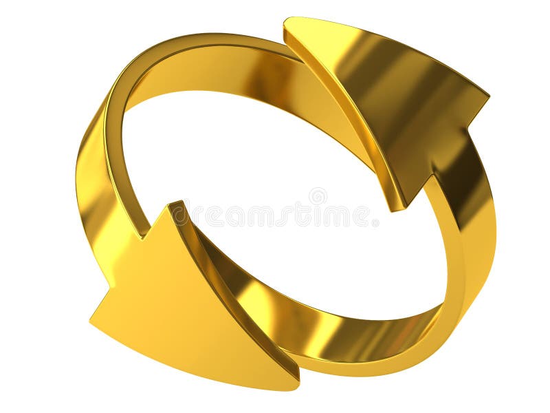 3D Recycle Recycling Symbol Stock Illustration - Illustration of arrow ...