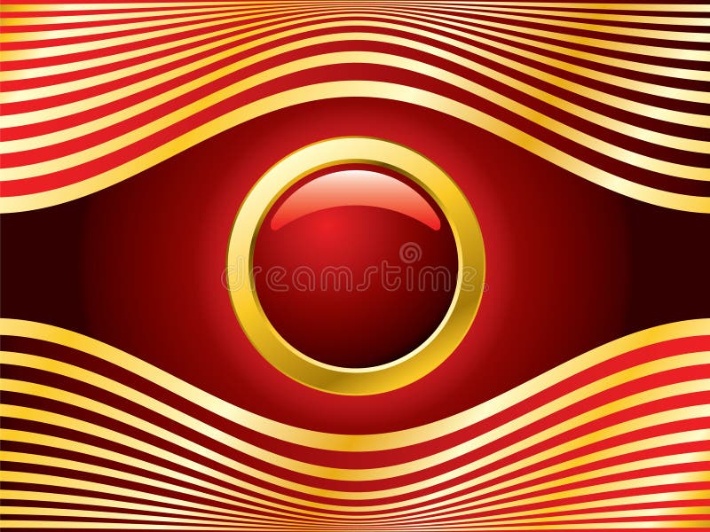 Golden red eye stock vector. Illustration of style, ball - 12969714