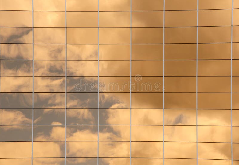 Golden reflection stock photo. Image of office, cloudy - 7234250