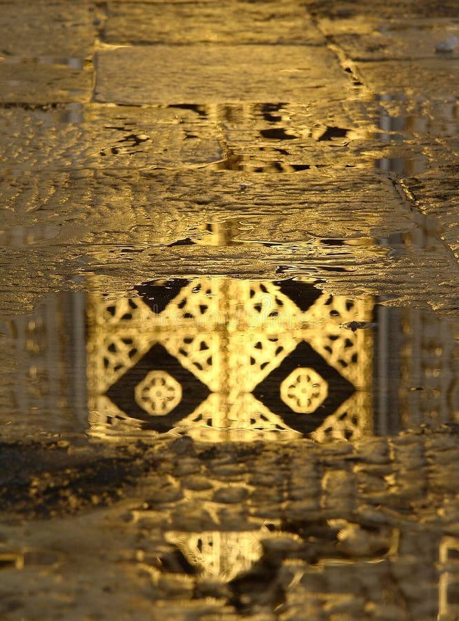 Golden Reflection stock photo. Image of ancient, shape - 65043708
