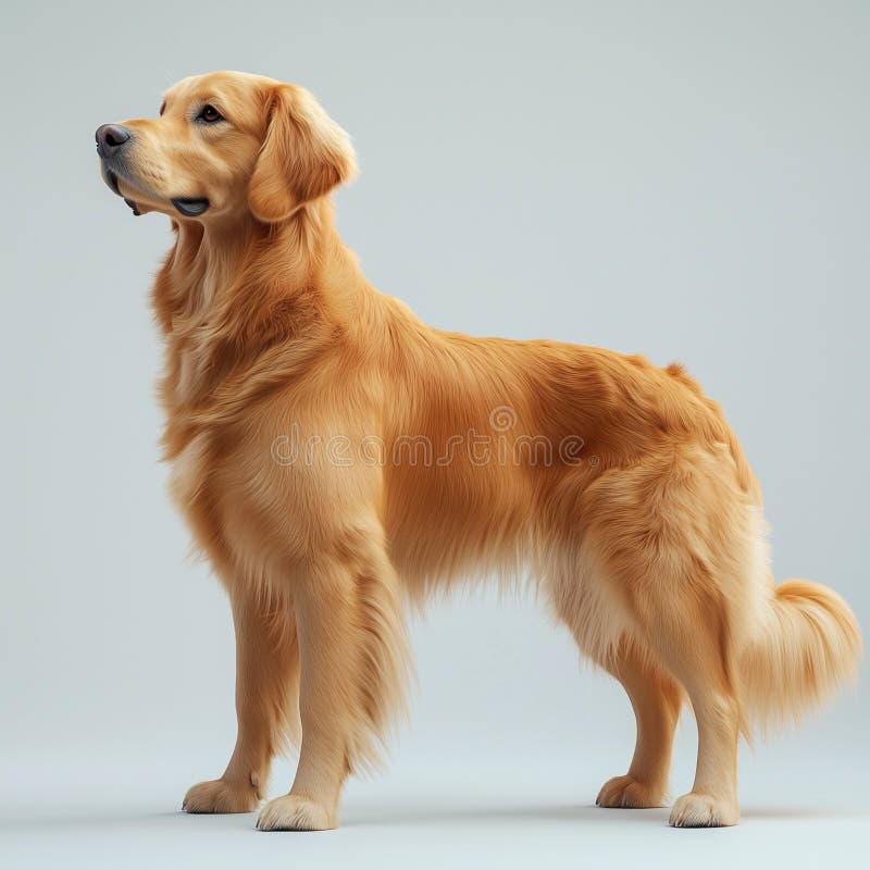 Golden Retriever Side View Stock Illustrations – 448 Golden Retriever ...