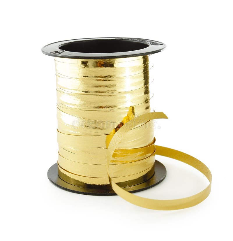 Golden ribbon stock image. Image of ribbon, present, thin - 27429593