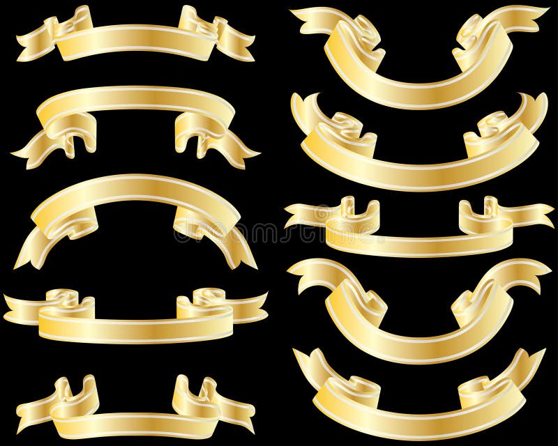 Vintage Ribbon Banners stock vector. Illustration of flag - 92033589