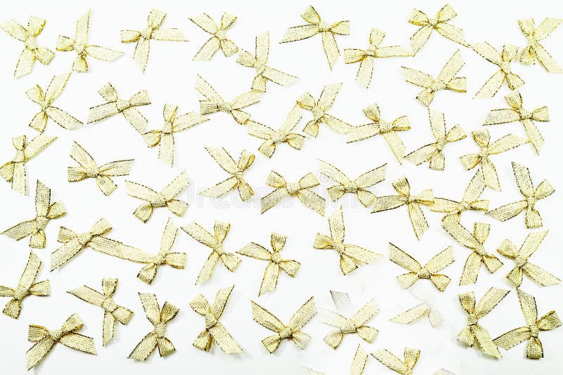 Golden Ribbons Texture on White Background Stock Photo - Image of ...