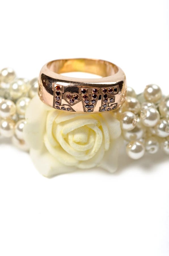 Golden ring stock image. Image of accessories, decor - 23134201