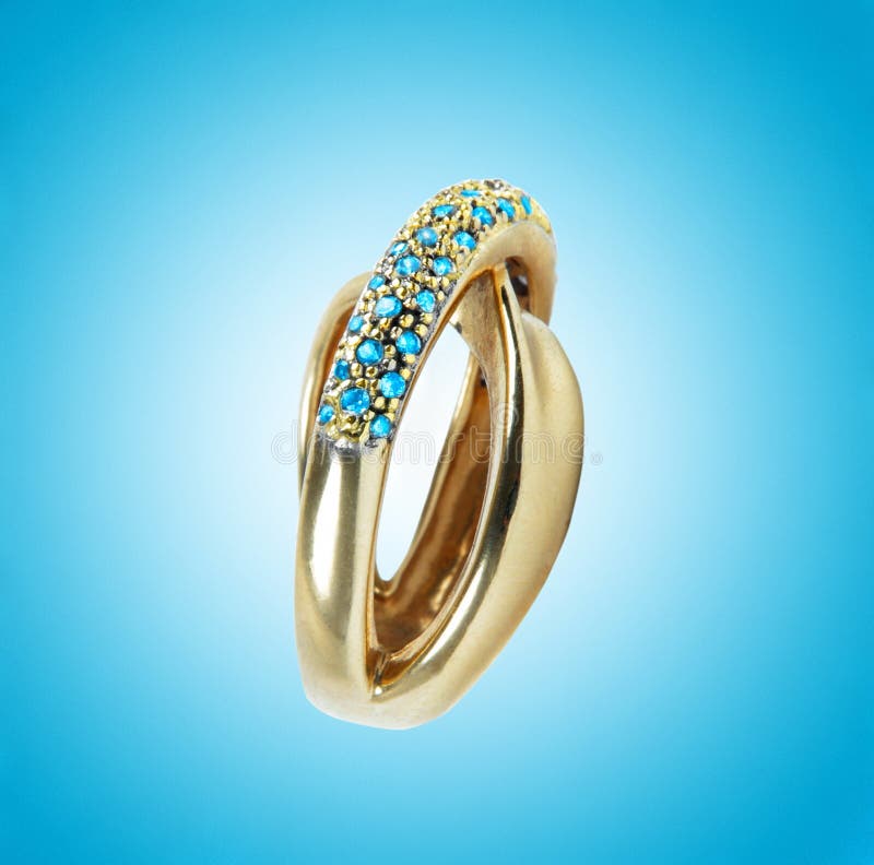 Golden ring stock image. Image of brilliant, jewelery - 27104997