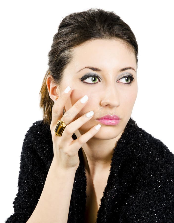 Golden ring stock photo. Image of lady, black, feminine - 28866218