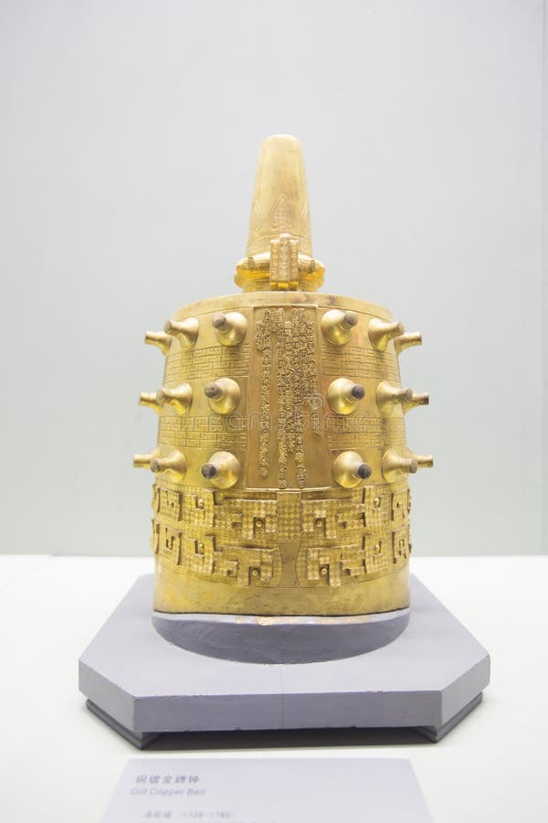 The golden ring bell stock image. Image of buddha, brown - 48877841