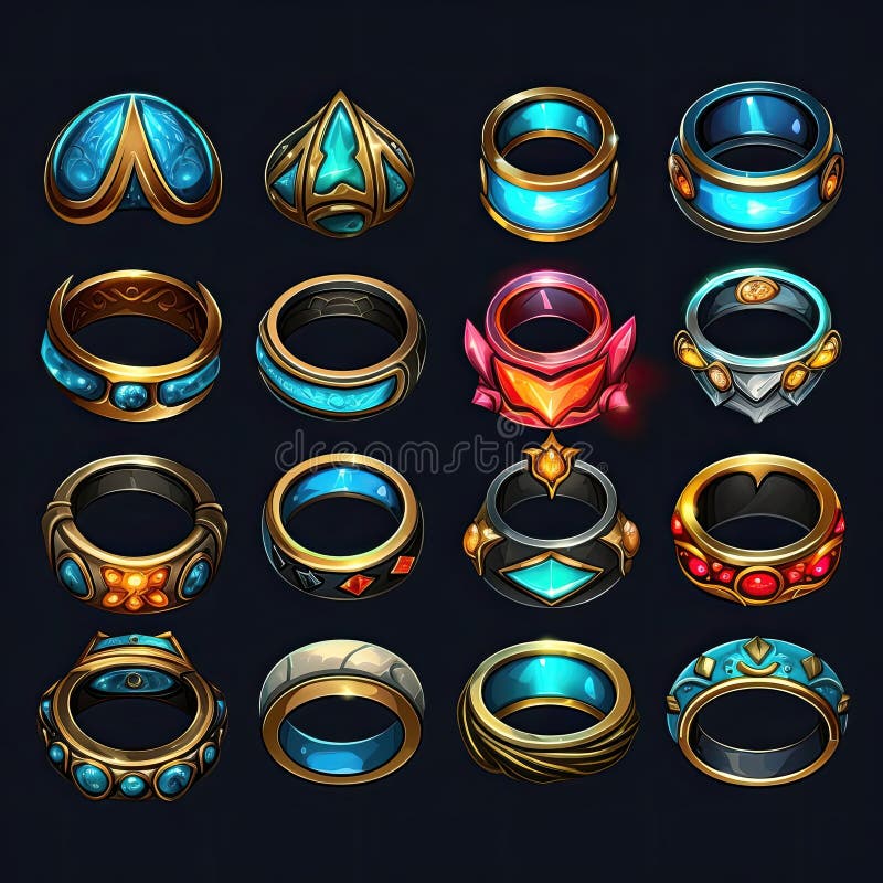 Golden Ring Circle Game Ai Generated Stock Image - Image of royal ...