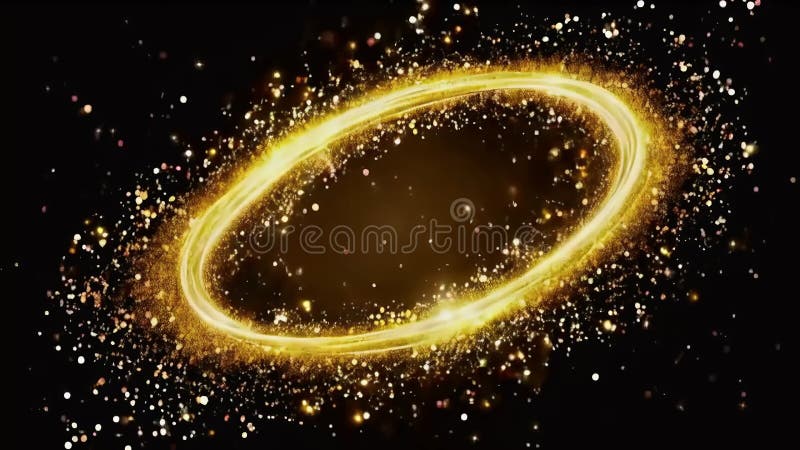 Golden Ring of Light stock video. Video of background - 336008079