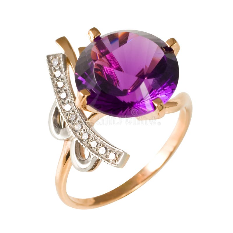 Golden ring with stones stock image. Image of precious - 18289595